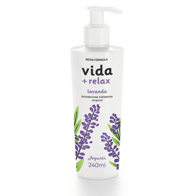 Desodorante Hidratante Corporal Vida + Relax Lavanda, 240 ml - Jequiti