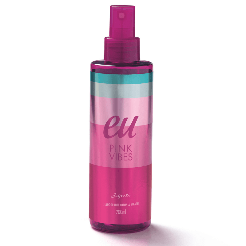 Desodorante Colônia Splash Eu Pink Vibes, 200 ml - Jequiti Desodorante Colônia Splash Eu Pink Vibes, 200 ml - Jequiti