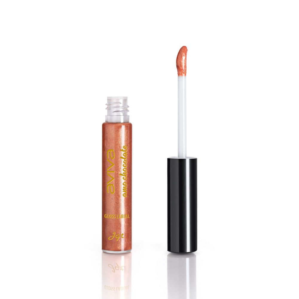 Gloss Aviva Amo Chocolate - Chocolate Com Pimenta, 5G - Jequiti Gloss Aviva Amo Chocolate - Chocolate Com Pimenta, 5G - Jequiti
