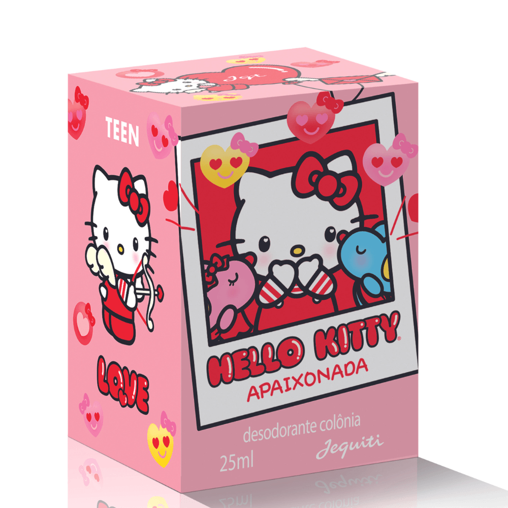 DESODORANTE COLÔNIA FEMININA HELLO KITTY APAIXONADA 25 ML - Jequiti
