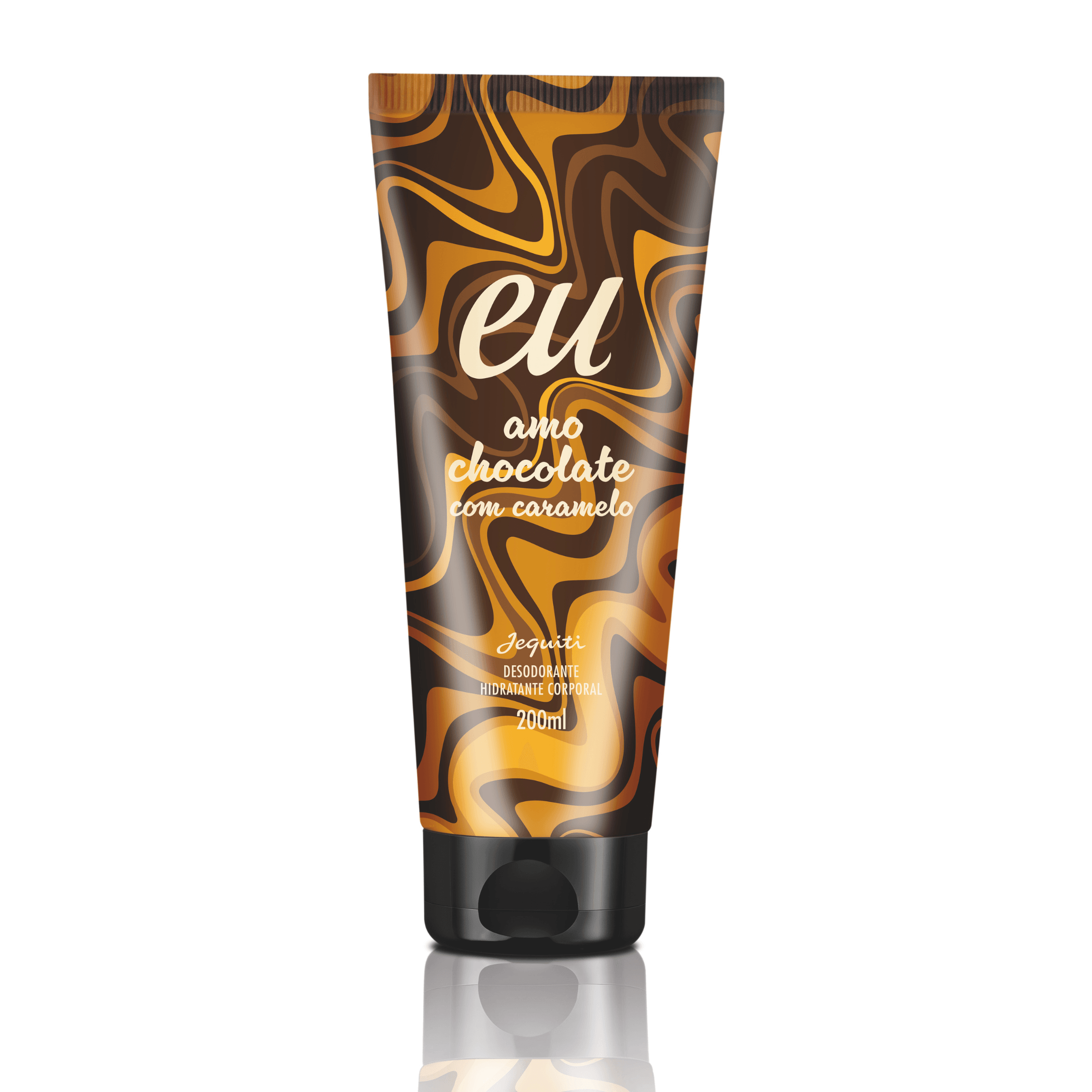 Desodorante Hidratante Eu Amo Chocolate Caramelo, 200 ml - Jequiti Desodorante Hidratante Eu Amo Chocolate Caramelo, 200 ml - Jequiti